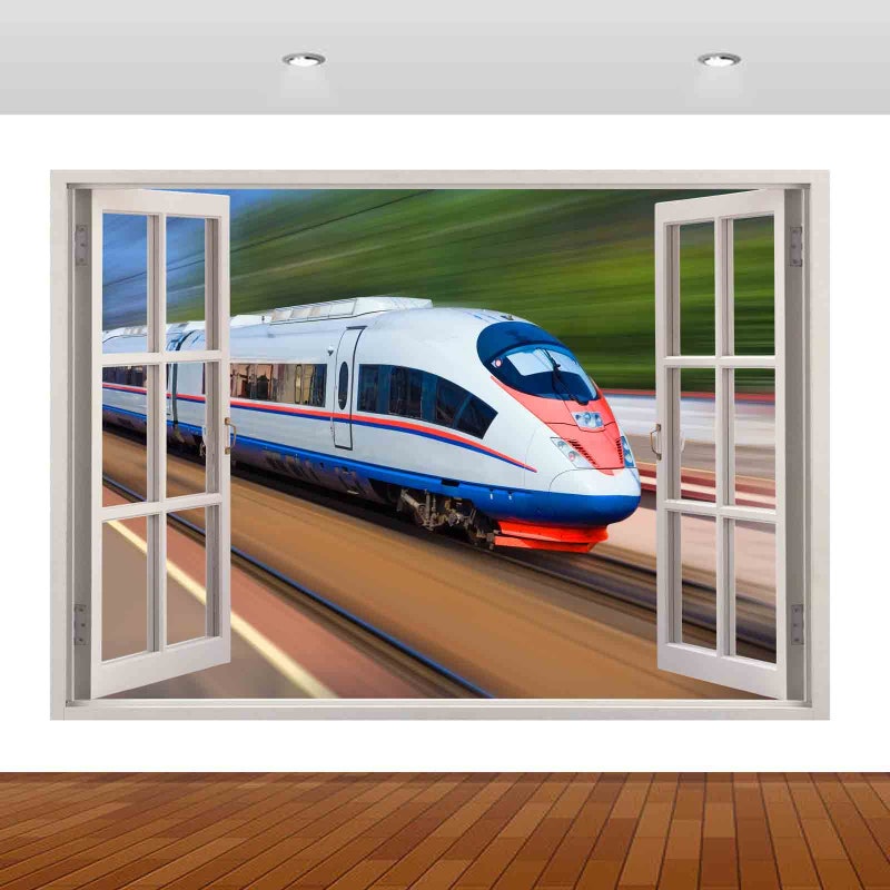 Train Wall Decal - Etsy UK