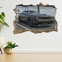 Cartoon Wild Animals in Jungle 3d Window View Wall Sticker Poster Decal ...