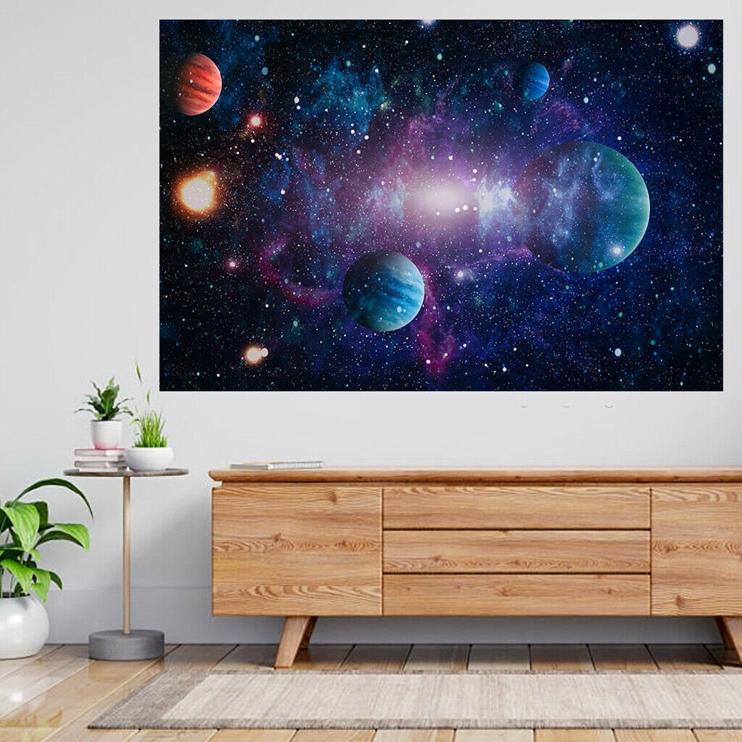 Planets Stars Galaxies Space 3d View Wall Sticker Poster Decal A61 - Etsy