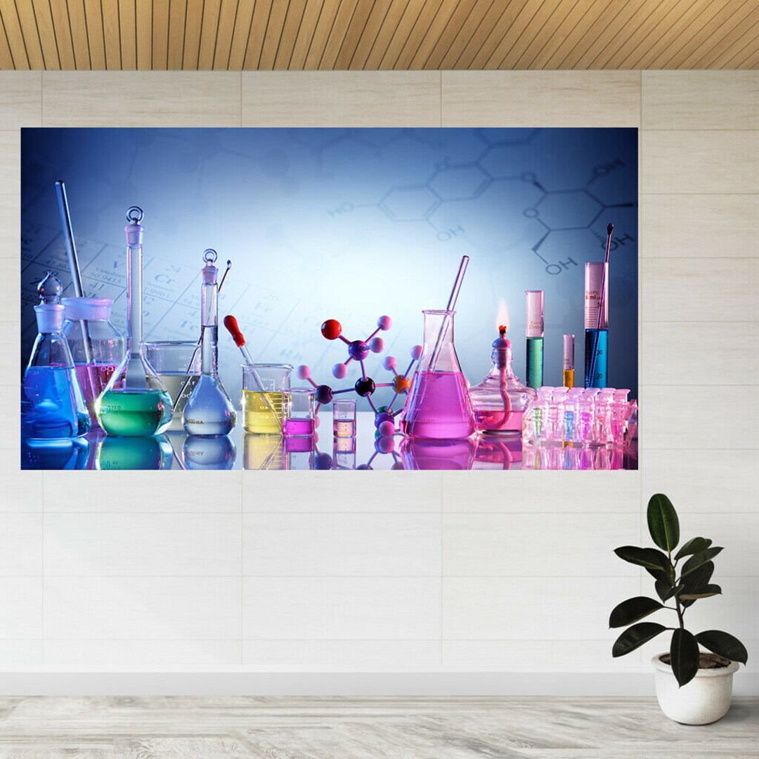 Scientific Chemical Formula 3d View Wall Sticker Poster Decal A835 - Etsy