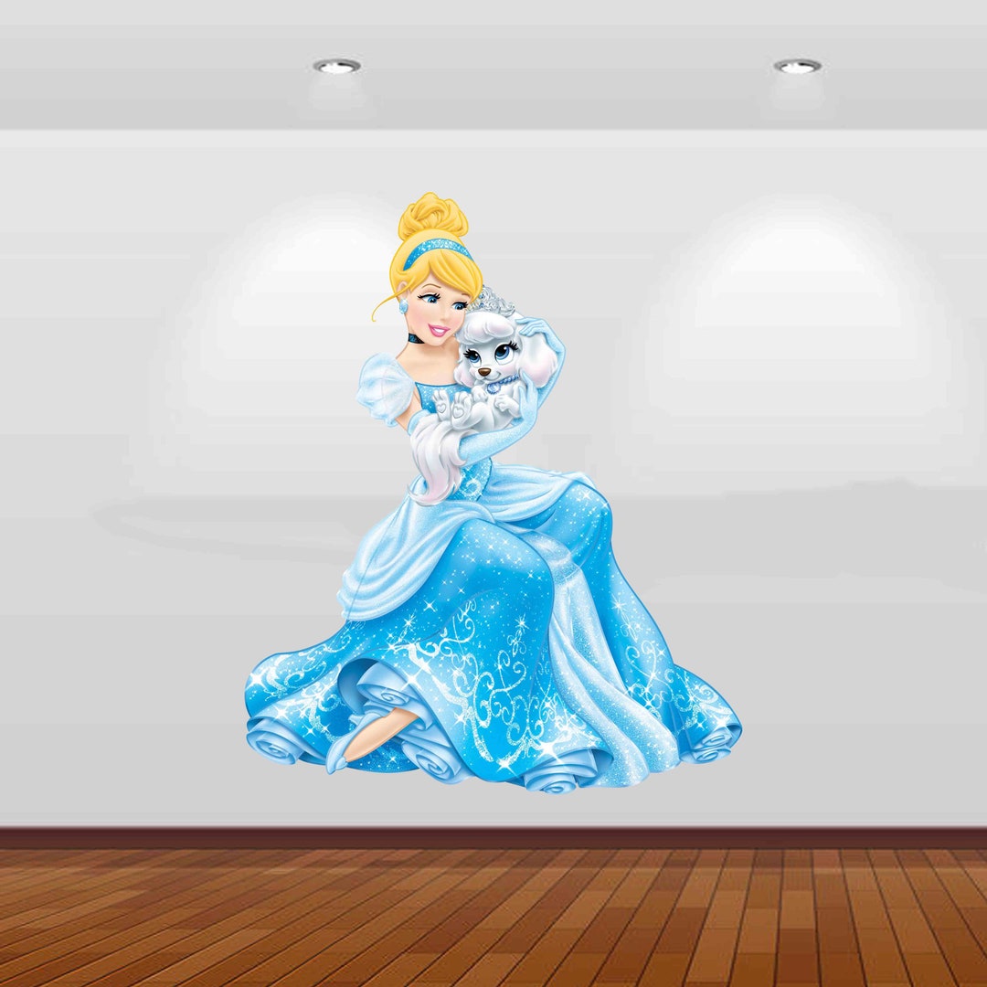Princess Characters and Fairies Rainbow Wall Sticker Mural Poster Decal ...