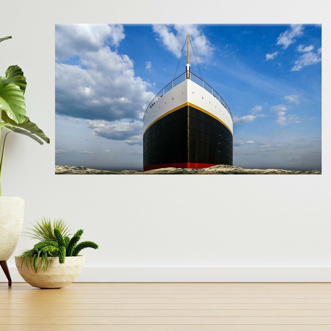 Titanic Ship Computer 3D Render View Wall Sticker Poster Decal A313 - Etsy