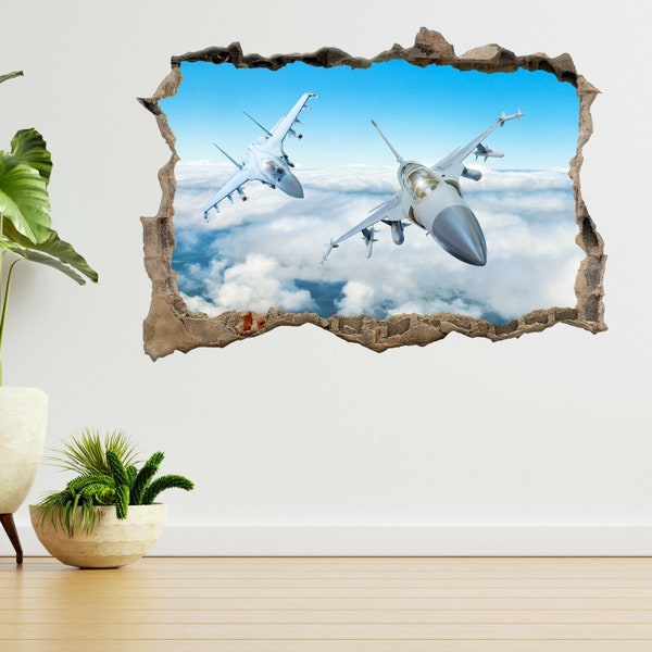 Fighter Jet 3d Decal - Etsy