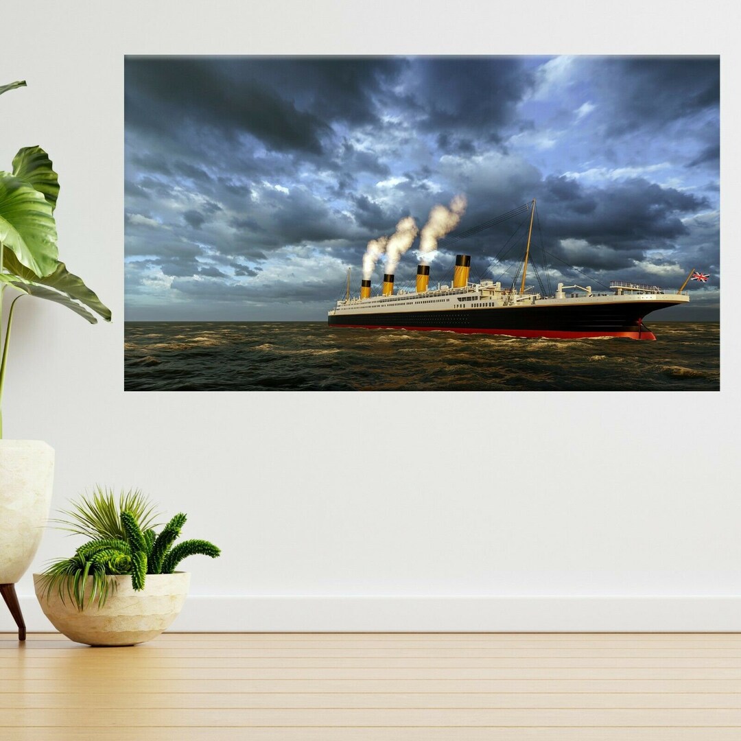 Titanic Ship Computer 3D Render View Wall Sticker Poster Decal A316 - Etsy
