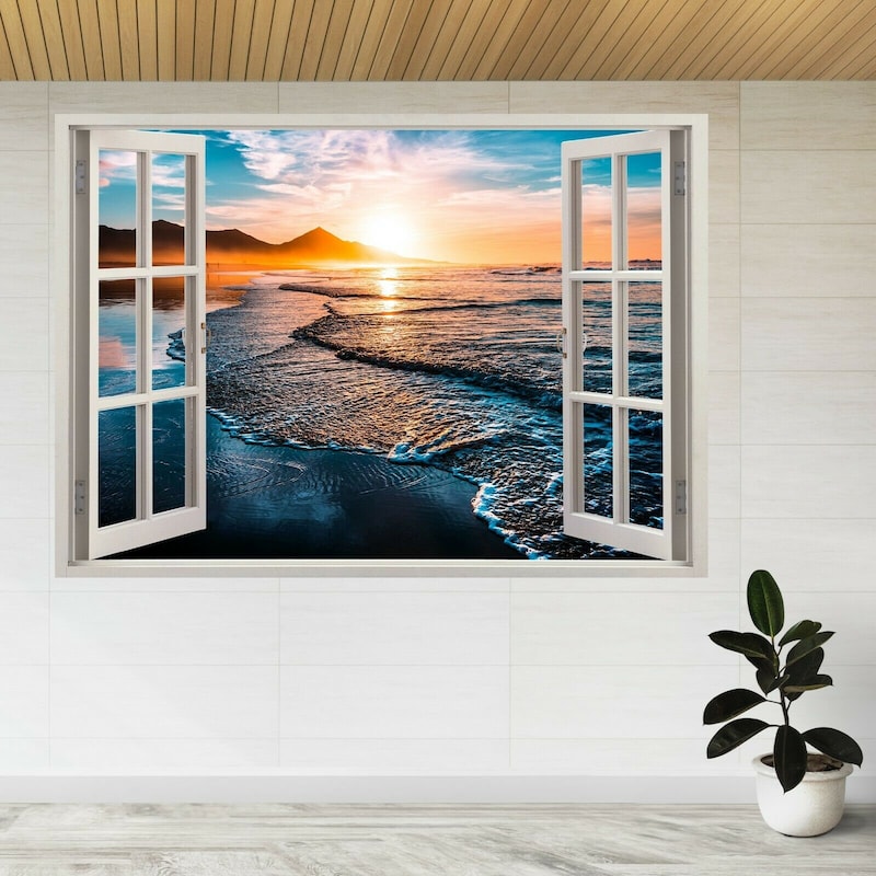 Sunset Wall Decal - Etsy