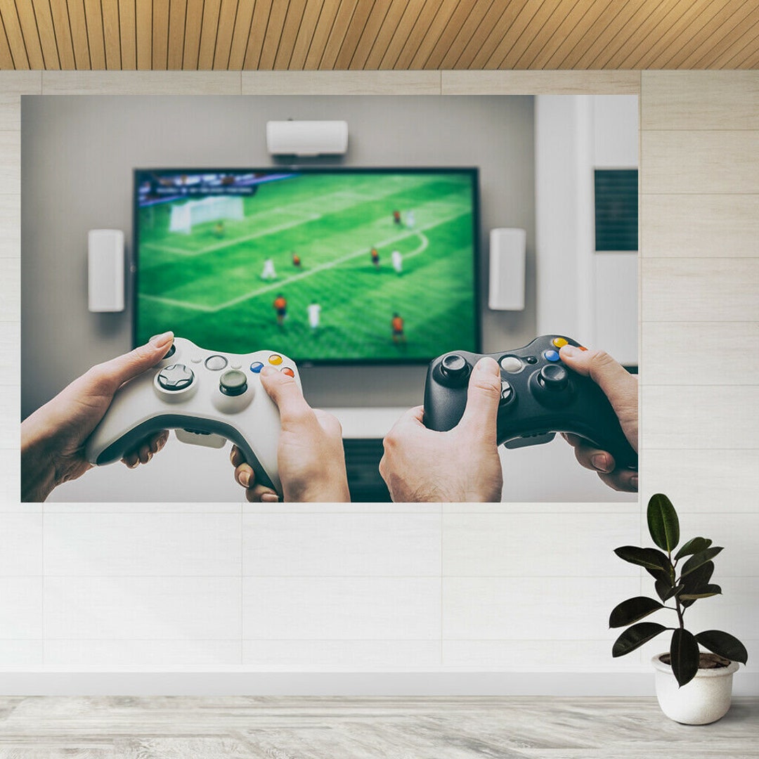 Gamer Gamepad Controller Console 3d View Wall Sticker Poster Decal A757 ...