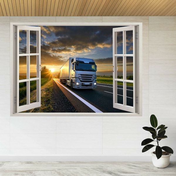 Sunset Truck Decal - Etsy