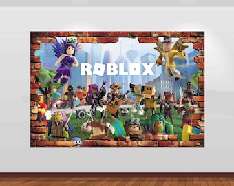 Roblox Wall Decal | Etsy UK