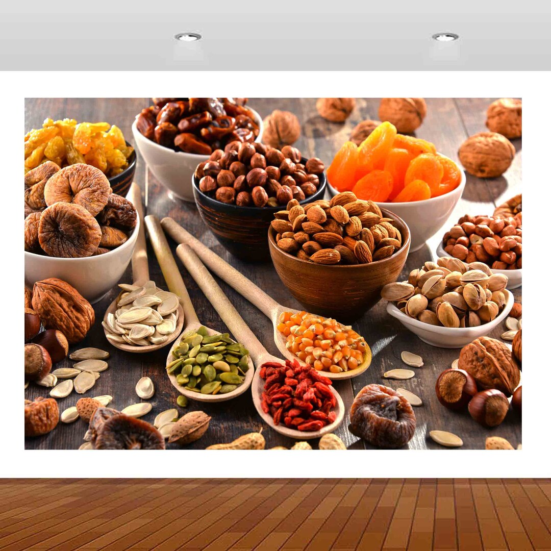 Cafe Shop Display Nuts Coffee Vinyl Sticker Poster Decal Mural ...