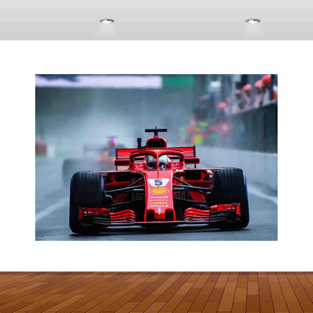 Super Sports Car Racing Mercedes Formula One 3D Vinyl Sticker Poster ...