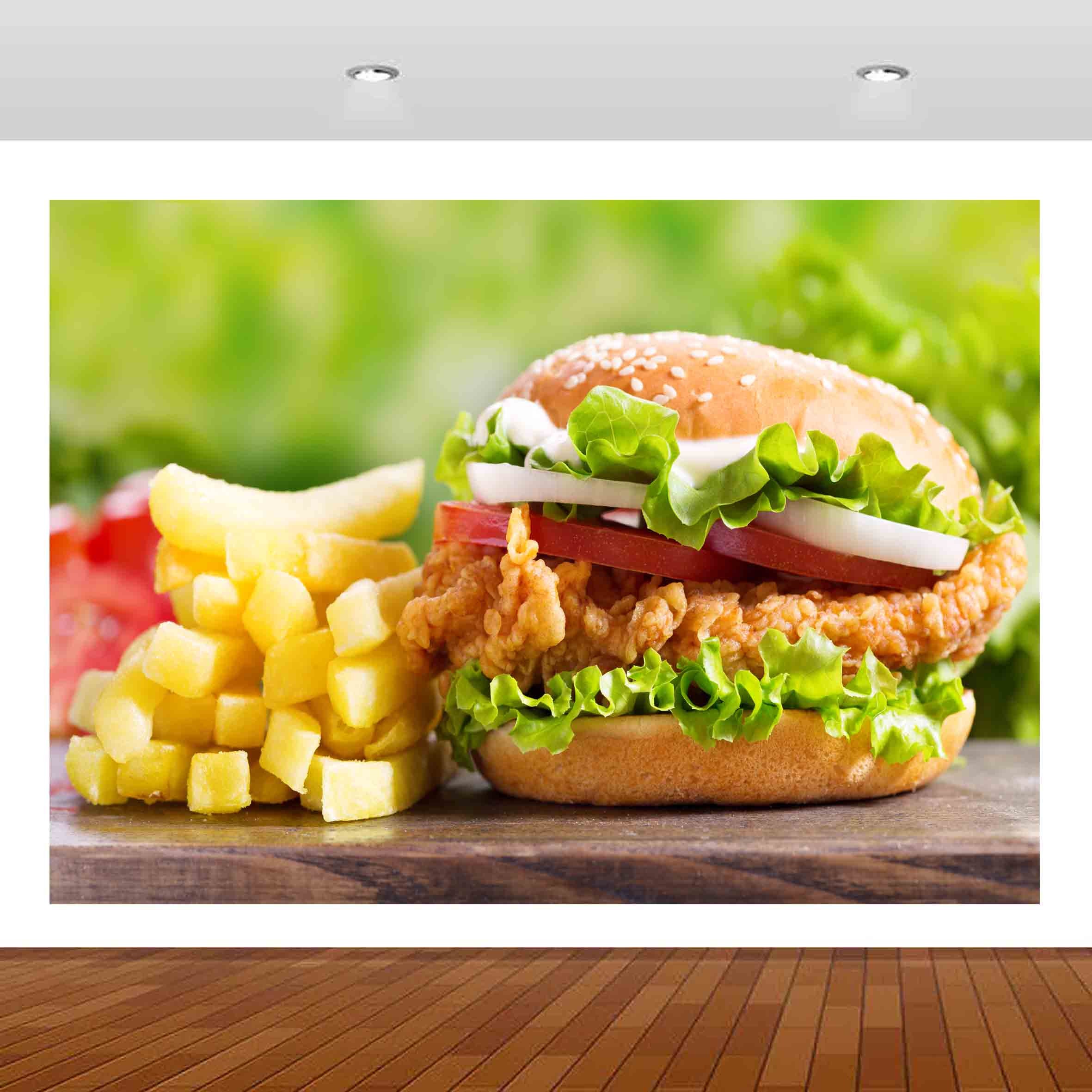 Burger Shop Display Restaurant Stake Grill House Vinyl Sticker Poster ...