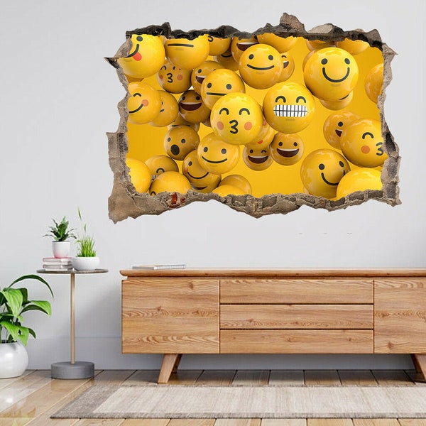 Emoji Wall Decal - Etsy