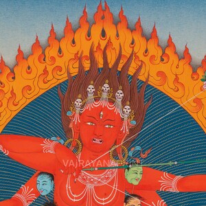 Vajrayogini-kurukulla, Set of 2 Quality Thangka Prints for Practice ...