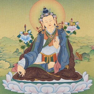 Yuthok Thangka Print Tibetan Buddhist Master Art of Yuthok Yontan Gonpo ...