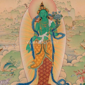 Trinity of Divine Grace: Standing Forms of Shakyamuni Buddha, Green ...