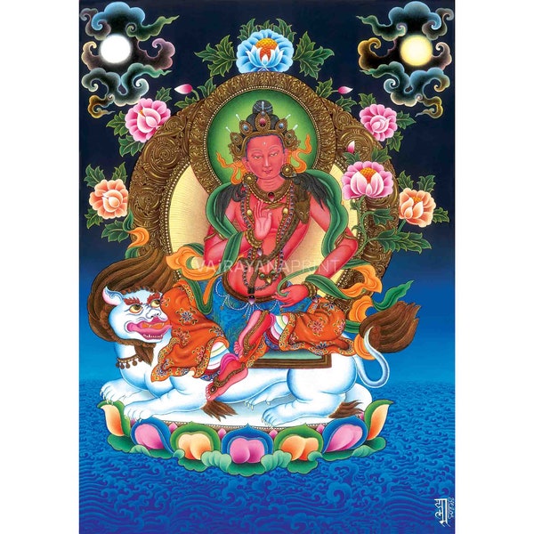 Red Tara Thangka Print - Etsy