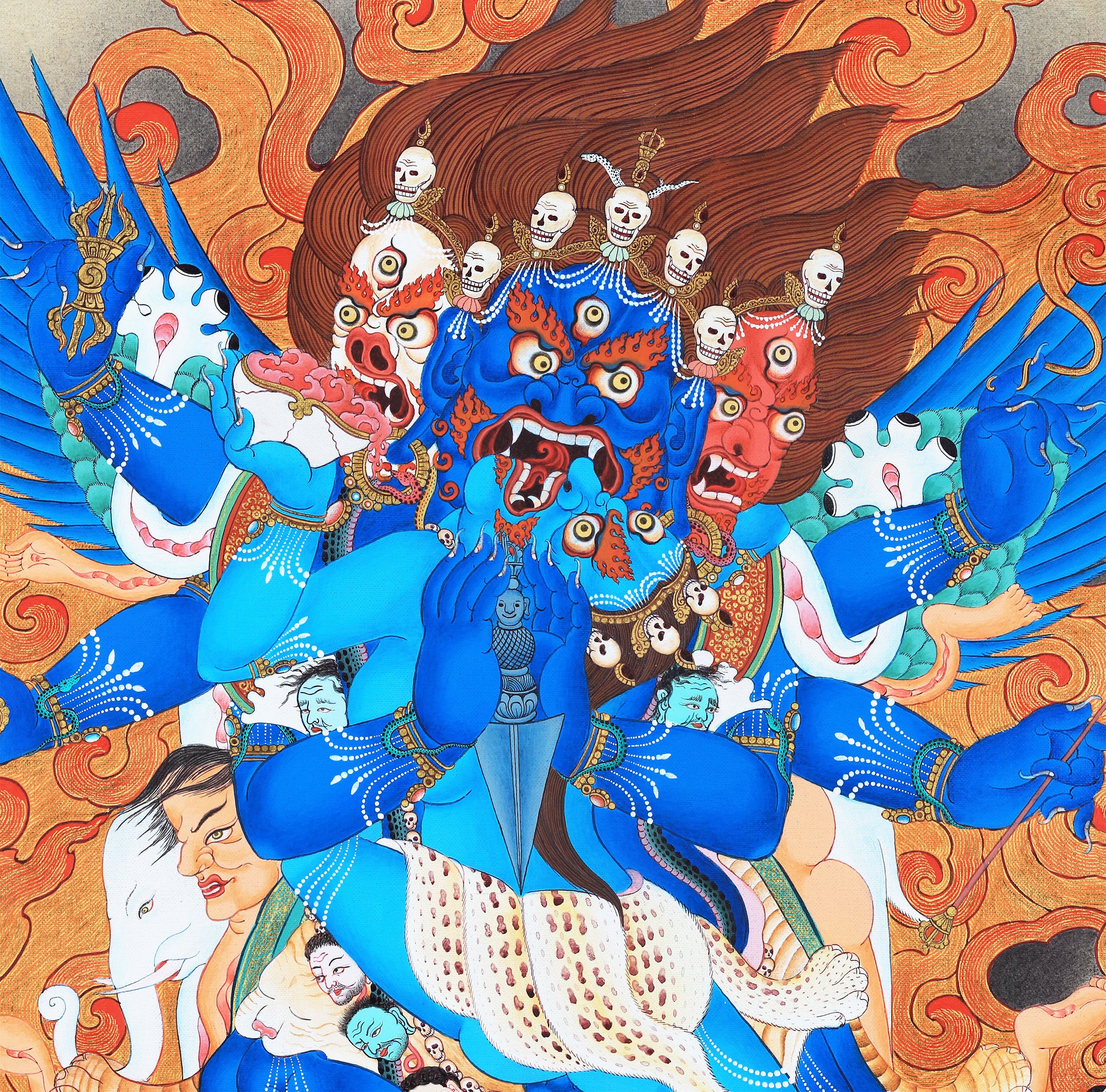 Vajrakilaya Thangka High Quality Canvas Print Thangka Print | Etsy