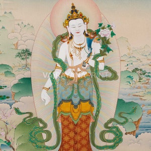 Trinity of Divine Grace: Standing Forms of Shakyamuni Buddha, Green ...