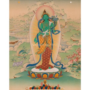 Trinity of Divine Grace: Standing Forms of Shakyamuni Buddha, Green ...