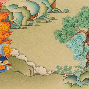 Dakini Vajravarahi Thangka Print the Goddess of Vajra Canvas Print for ...