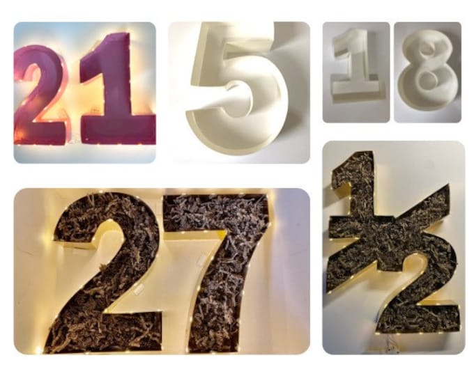 Fillable Number Gift Boxes - Etsy UK