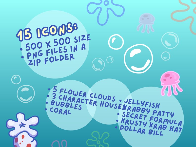 Spongebob Desktop Folder Icons MacBook Pack of 15 - Etsy Australia