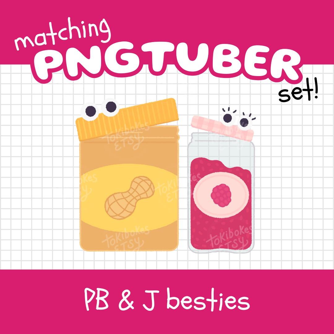 PB+J Matching PNG Tubers - Veadotube Mini - ZIP File - Etsy