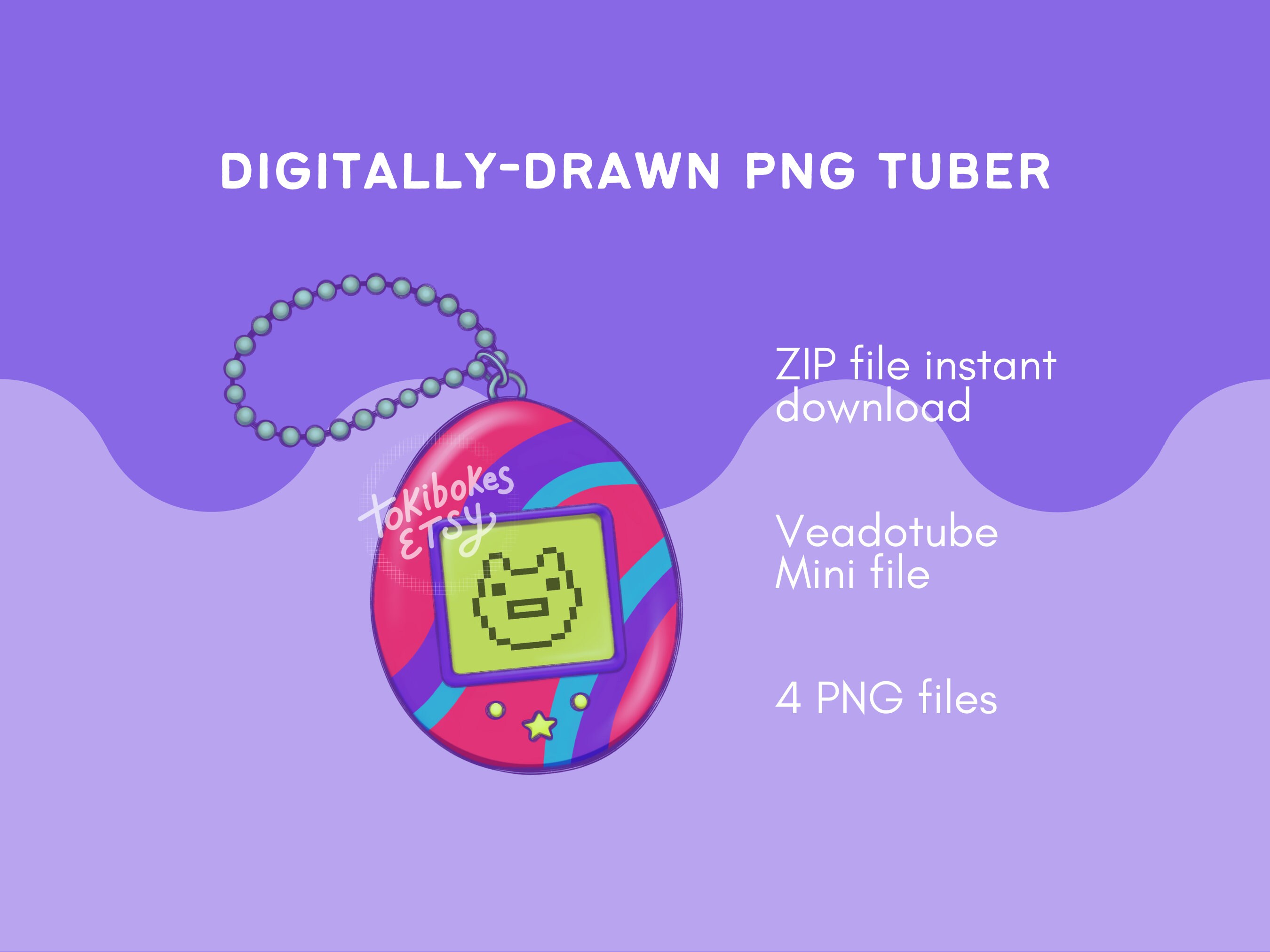 Pink Virtual Pet PNG Tuber - Veadotube Mini - ZIP File - Etsy