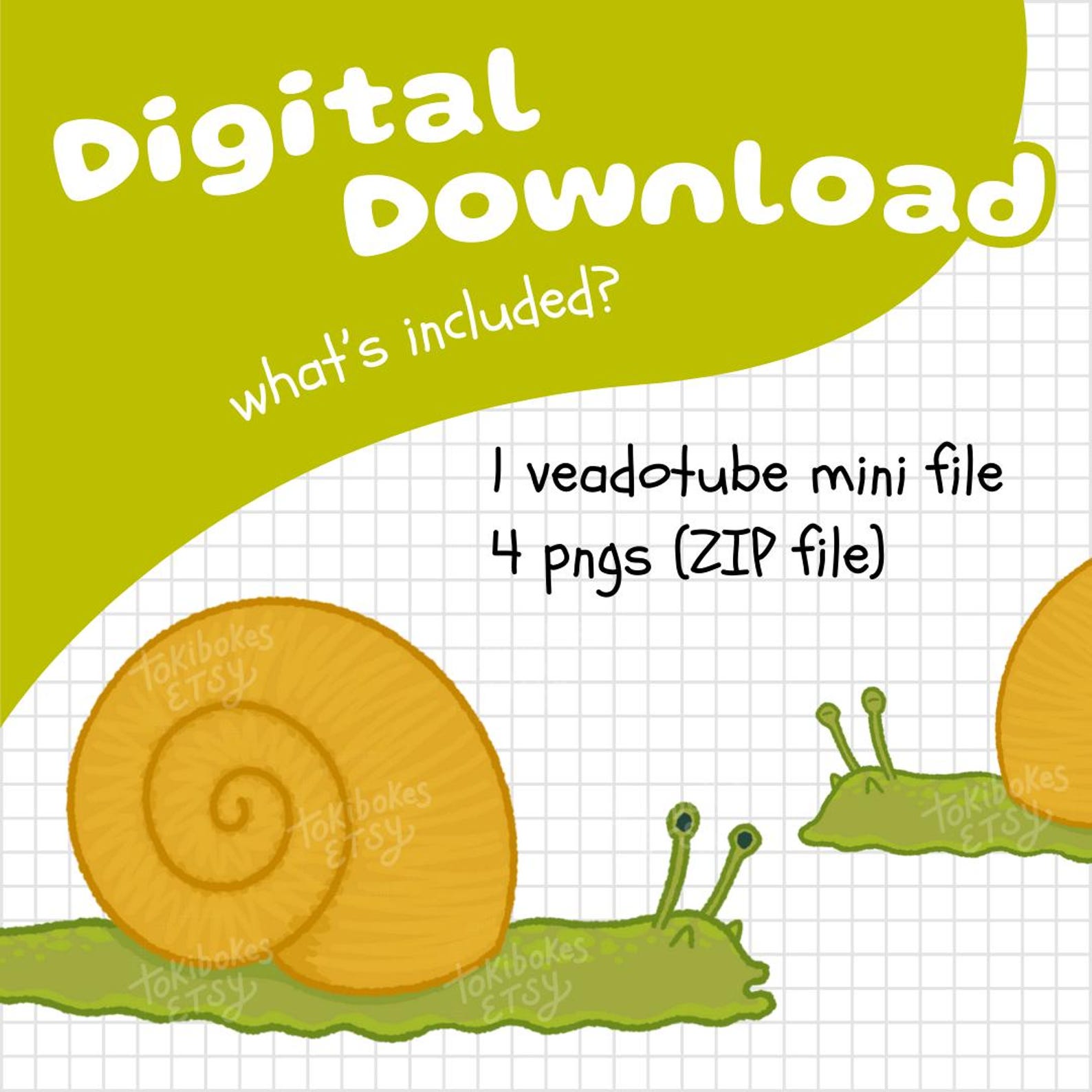 Snail PNG Tuber - Veadotube Mini - ZIP File - Etsy