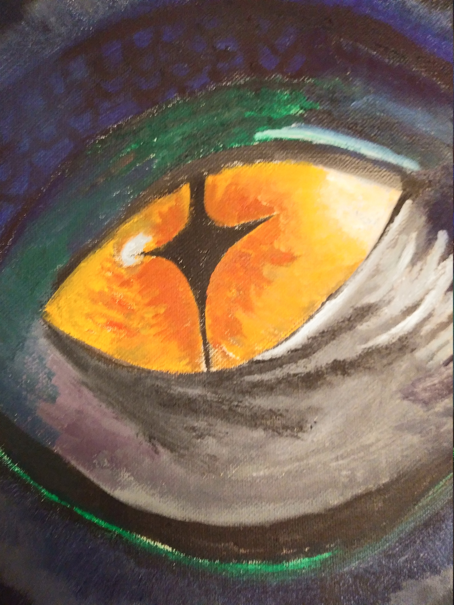 Dragon Eye, Oil Painting, Hand Made - Etsy