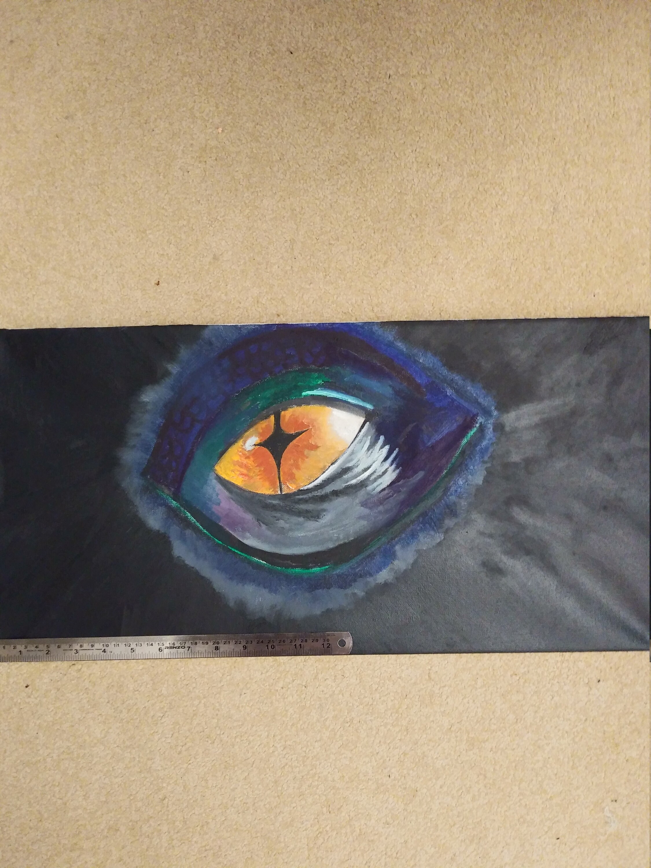 Dragon Eye, Oil Painting, Hand Made - Etsy