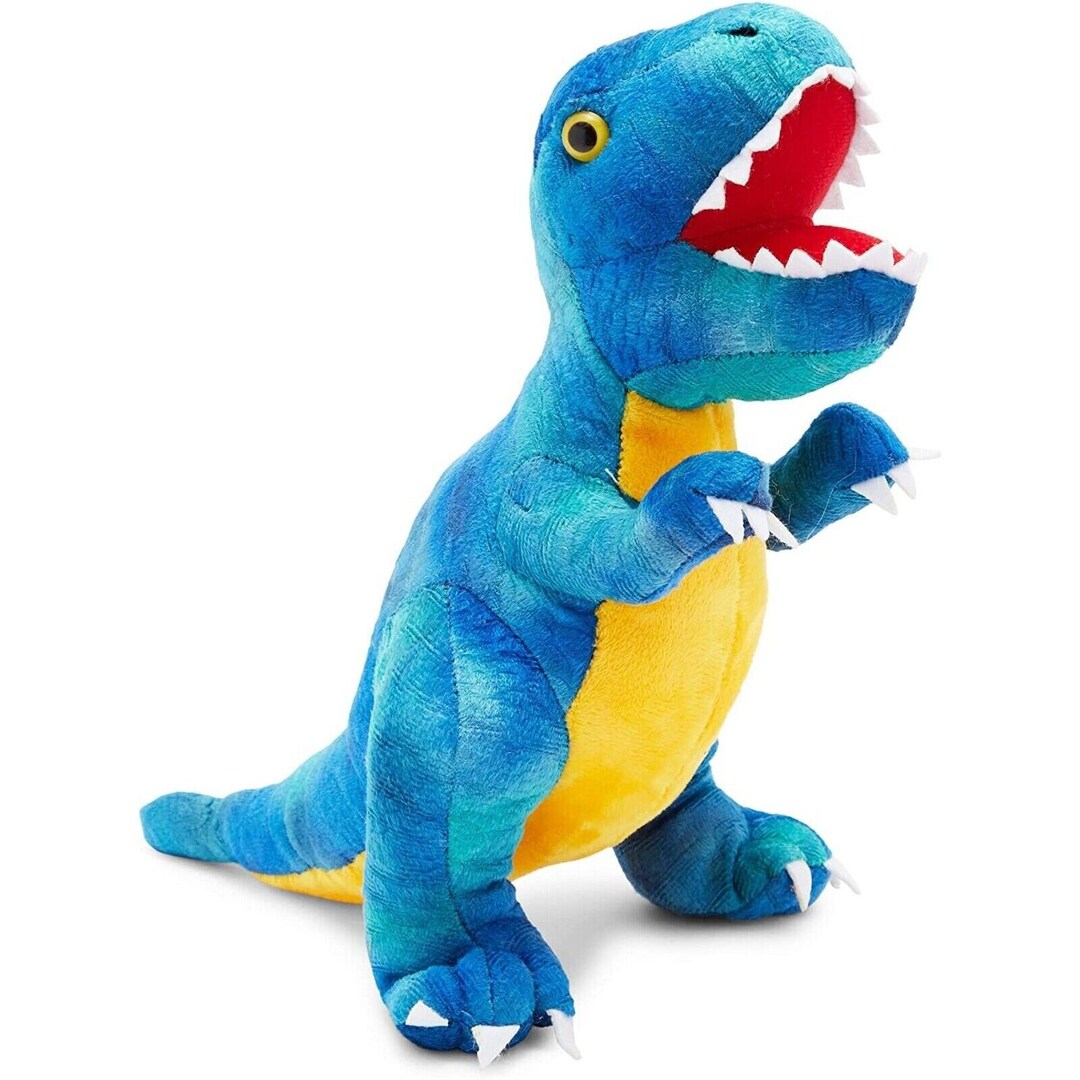 10 Blue Dinosaur Stuffed Animal T-rex Themed Squish Dino - Etsy