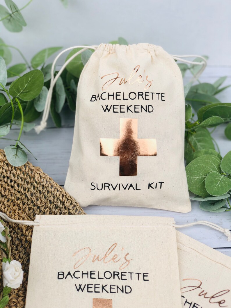Bachelorette Weekend Survival Kit Hangover Kit Girls Weekend Etsy