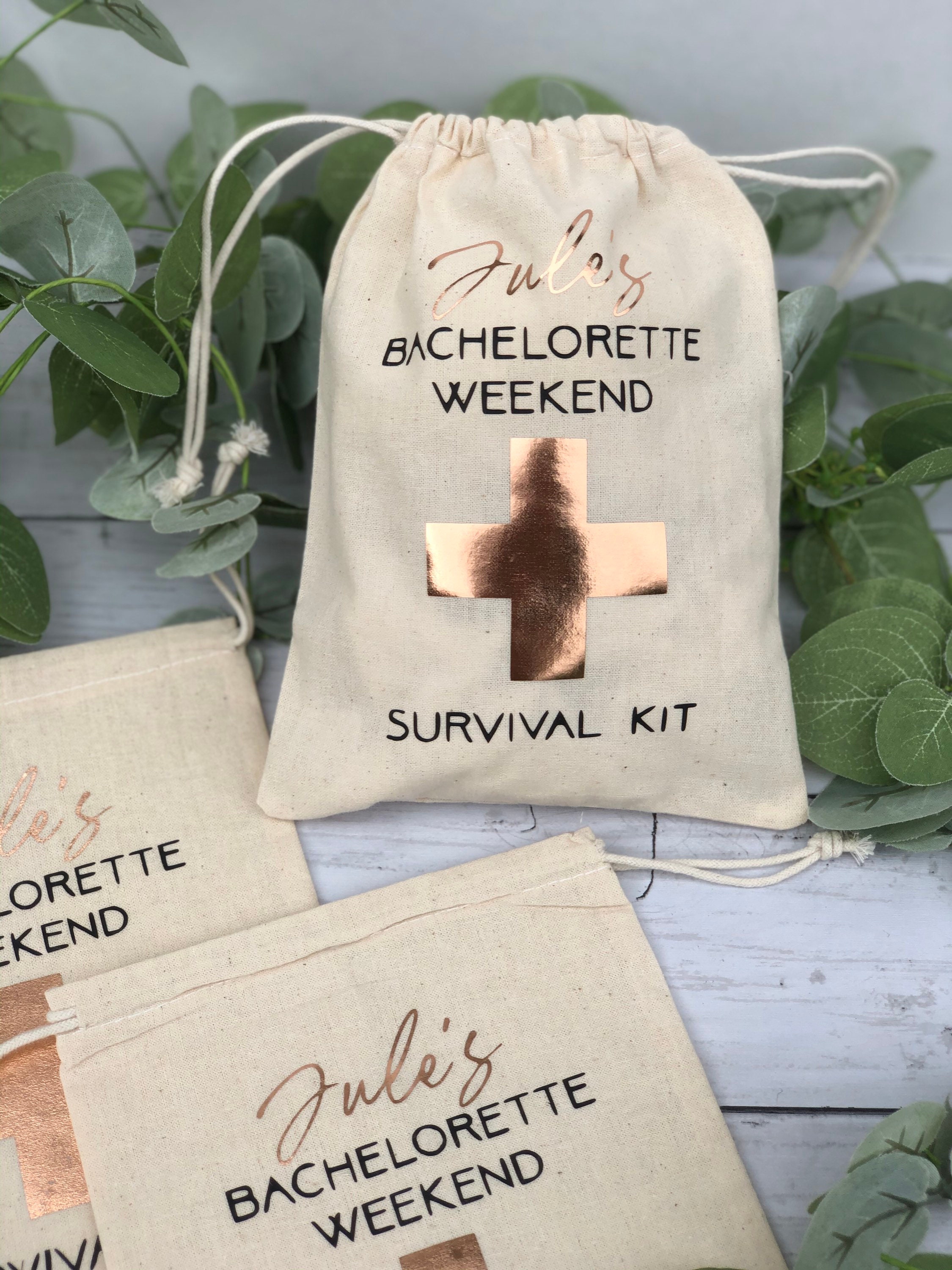 Bachelorette Weekend Survival Kit/hangover Kit Girls Weekend - Etsy