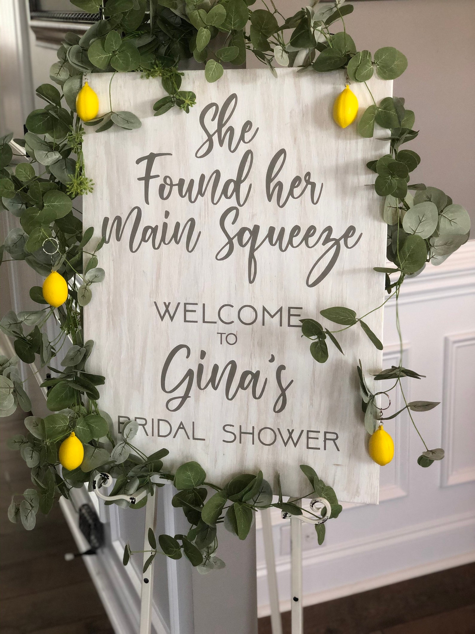 She Found Her Main Squeeze Bridal Shower/wedding Sign | Etsy