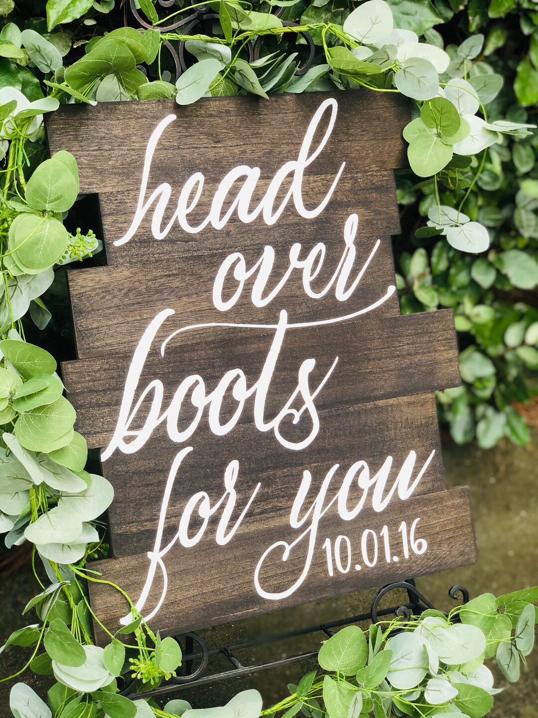 Head Over Boots for You Sign - Etsy