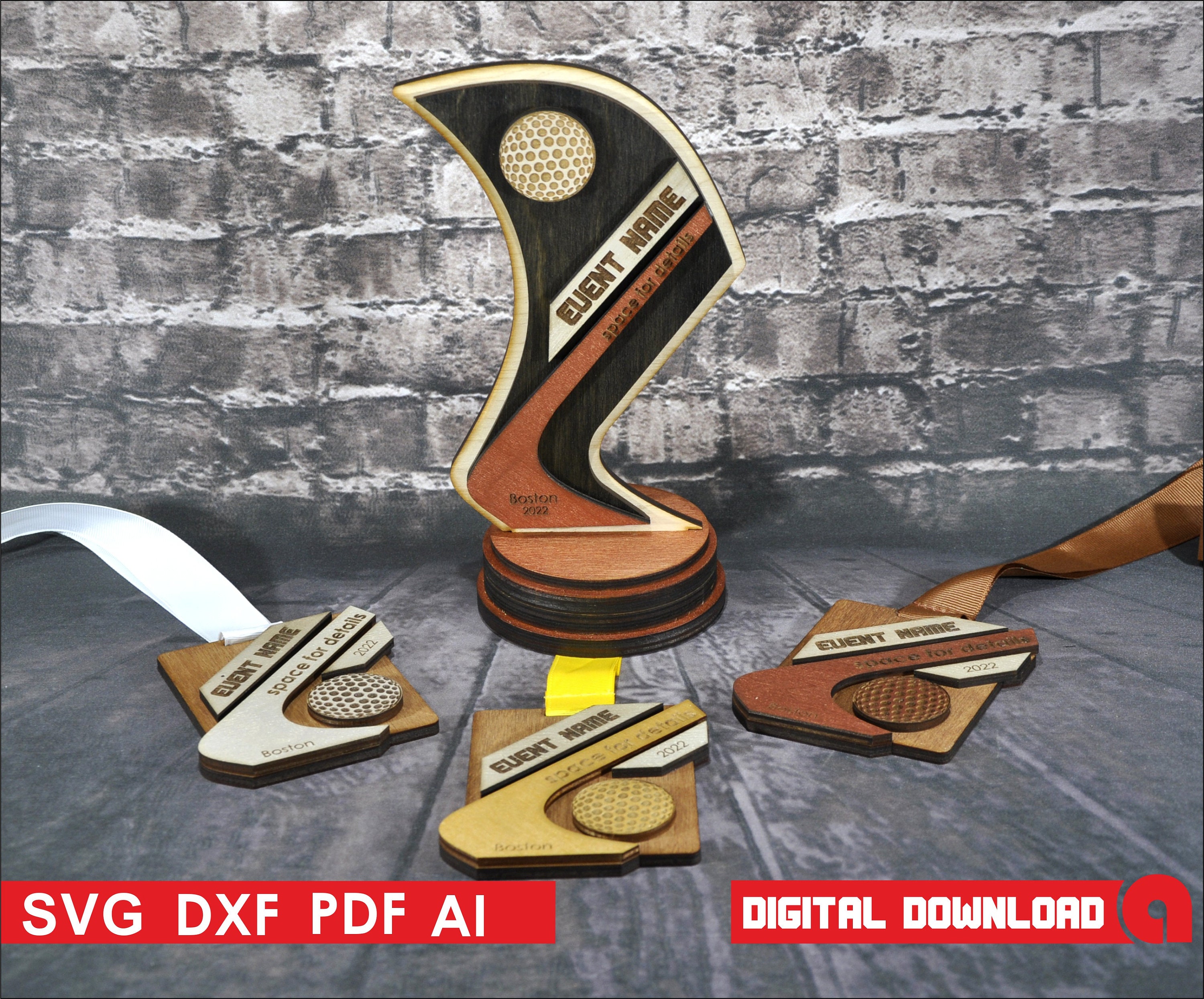 Awards Svg Laser Files, Glowforge Files, Trophy Files, SVG Personalized ...