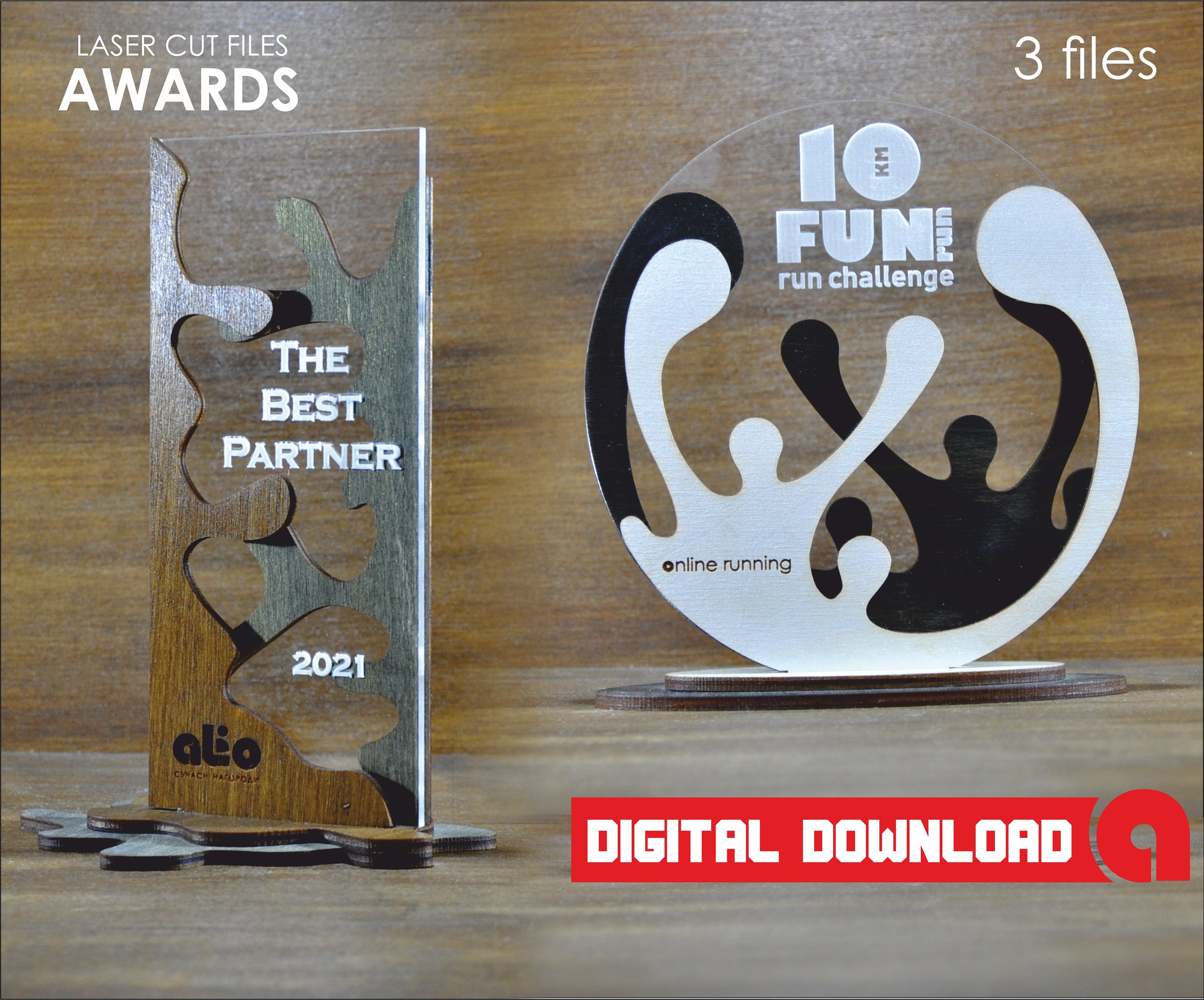 Awards Svg Laser Files, Run Trophy, Glowforge Files, Trophy Files, Best ...