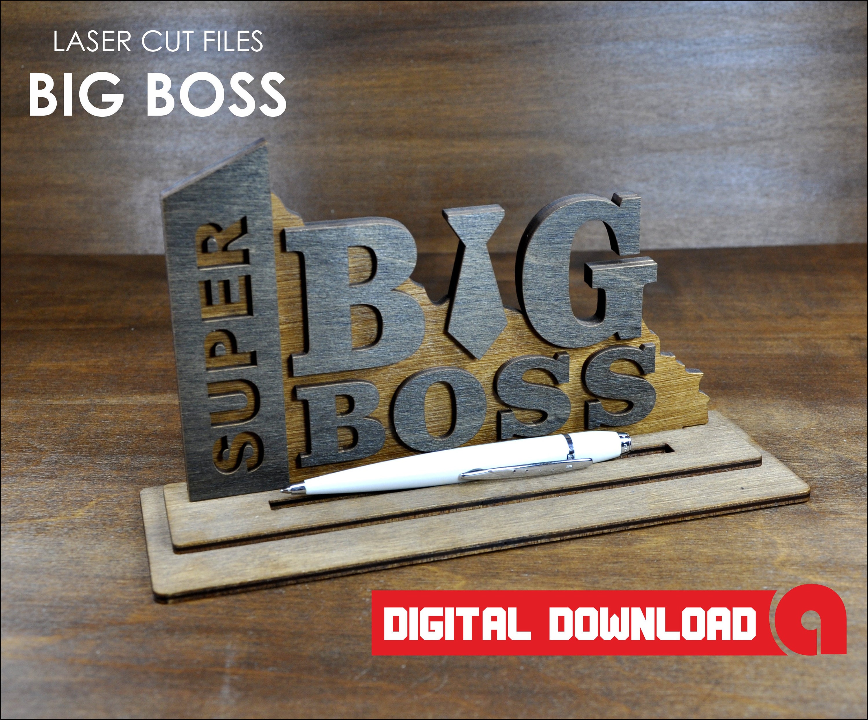 Big Boss, Laser Cut Files, SWG, PDF, AI, Digital Download, Cut Files - Etsy