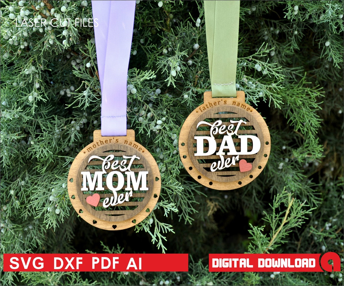 Mom Medal SVG Dad Medal Svg Mothers Day SVG Mommy Medal - Etsy