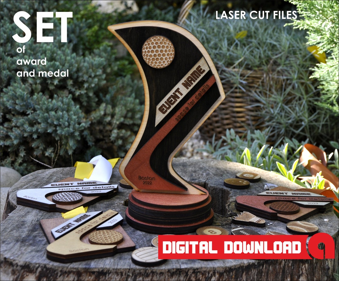 Awards Svg Laser Files, Glowforge Files, Trophy Files, SVG Personalized ...