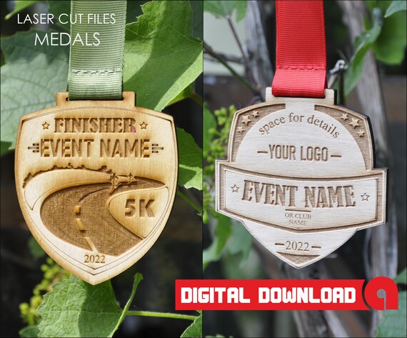 Medal Svg Run Awards Svg Laser Files Glowforge Files - Etsy Canada