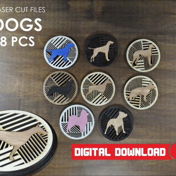 Laser Cut Files of Dogs - Etsy
