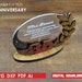 Anniversary, Glowforge File, Wreath Award - Ai, SVG, PDF Cut File ...