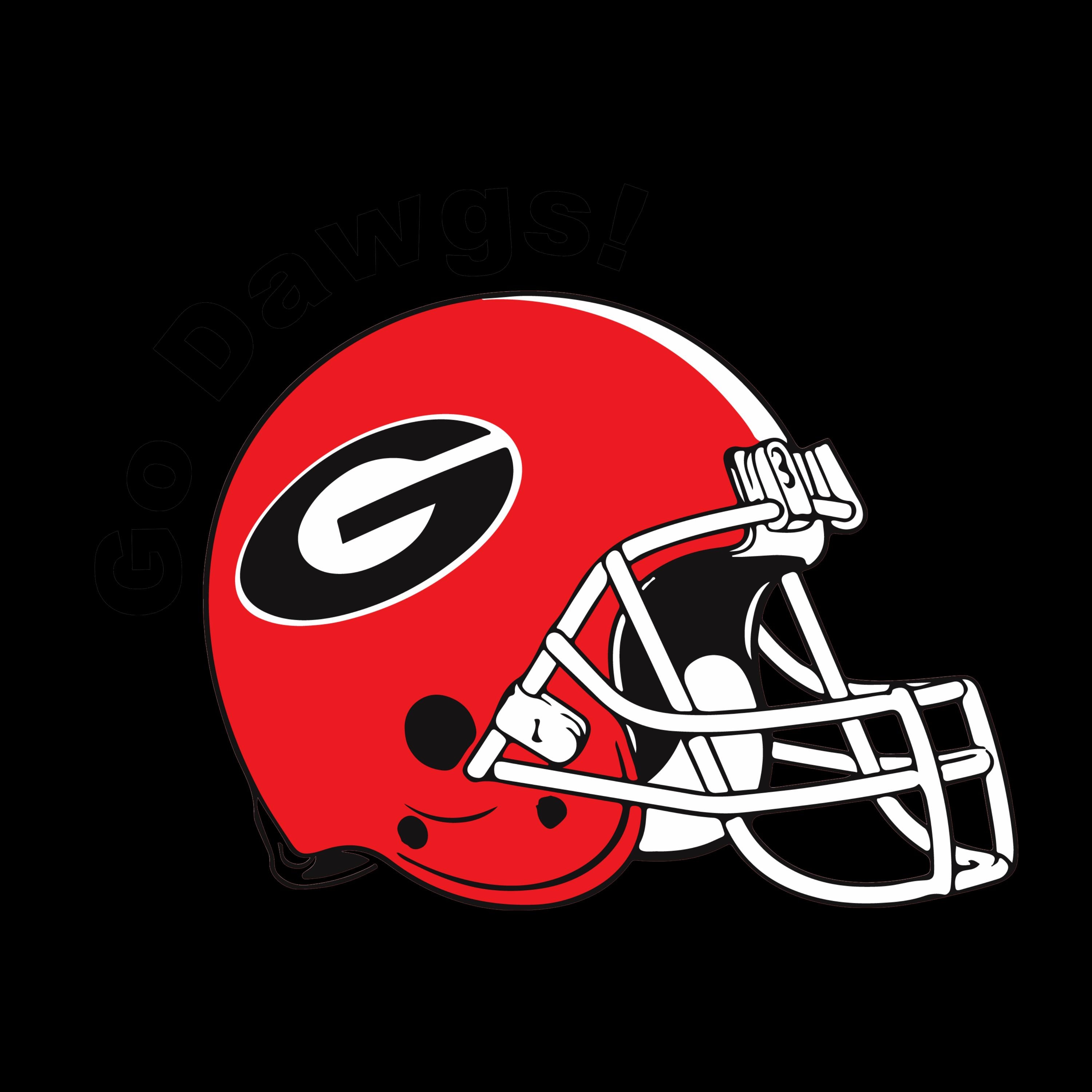 UGA Football Helmet Digital Download PNG, Georgia Football PNG, Red ...
