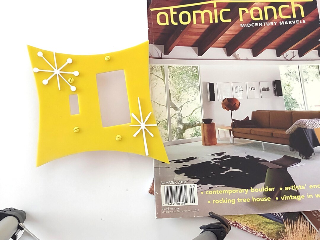 Mid Century Modern Acrylic Light Switch Cover: 3D Starlight Design - Etsy