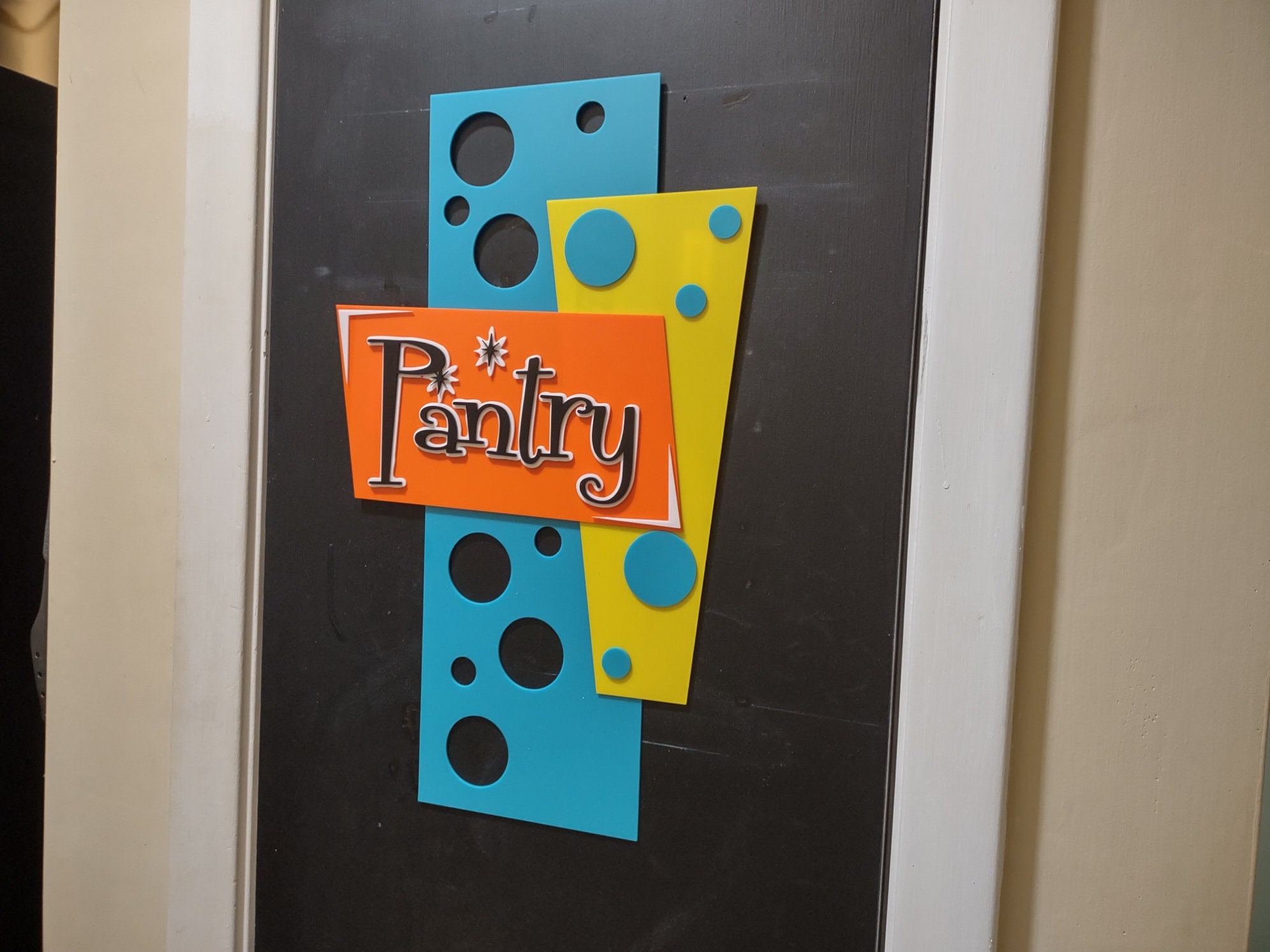 Mid-century Googie Acrylic Sign: Retro Atomic Age Wall Decor - Etsy