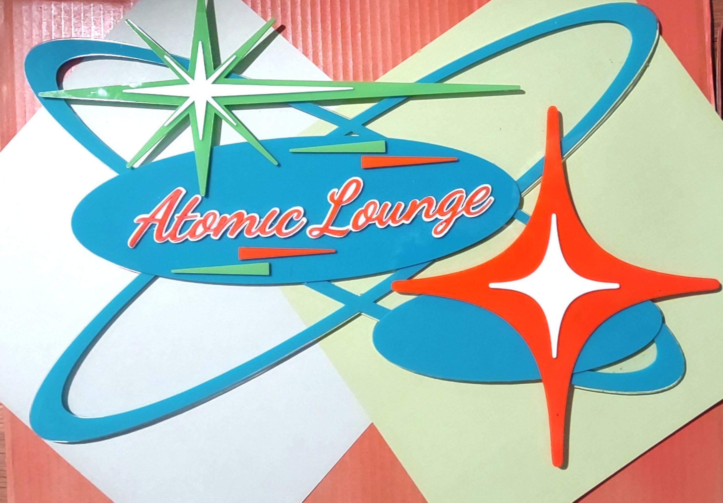 Personalized Mid Century Modern Atomic Sign: Layered Acrylic Retro Wall ...