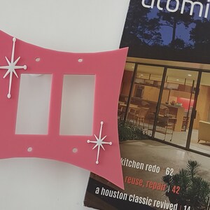 Mid Century Modern Starburst Acrylic Light Switch Cover - Etsy