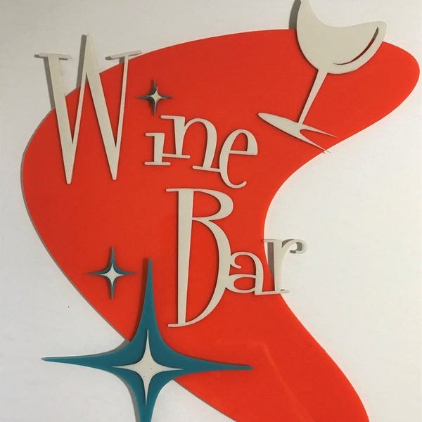 Mid Century Sign - Etsy